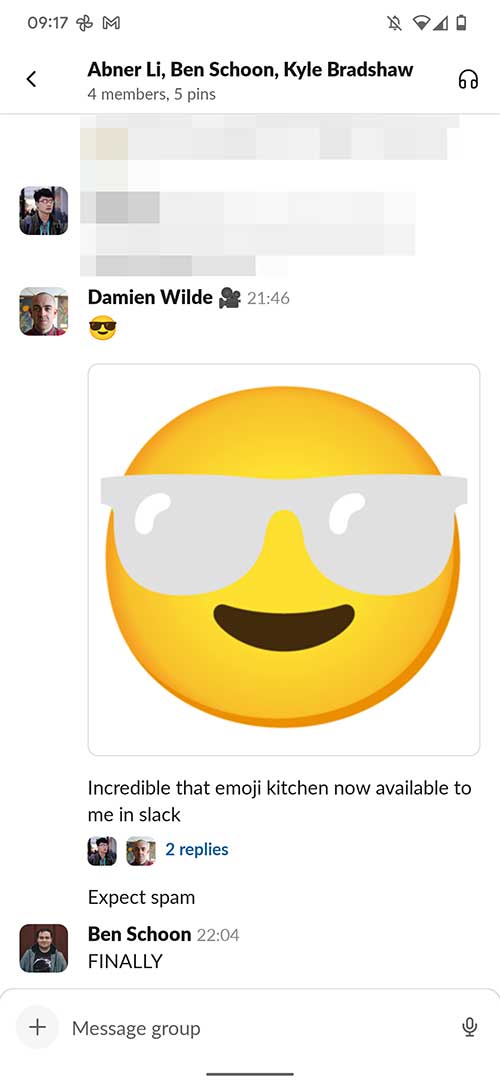 Emoji Kitchen creations work just fine in Slack - 9to5Google