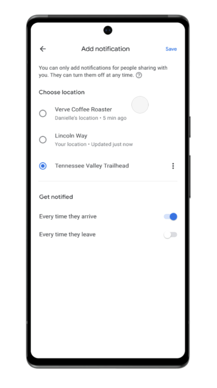 Google Maps location sharing w/ arrival notifications - 9to5Google