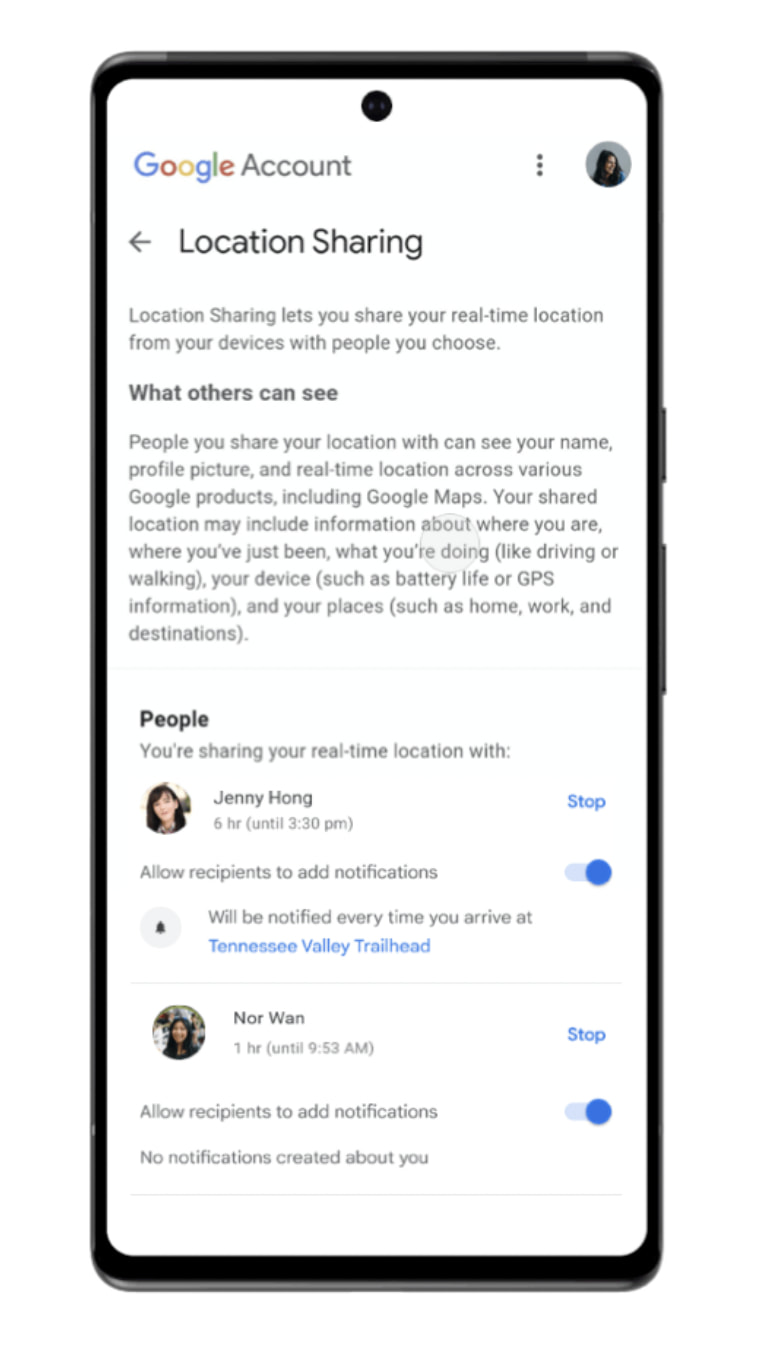 Google Maps location sharing w/ arrival notifications - 9to5Google