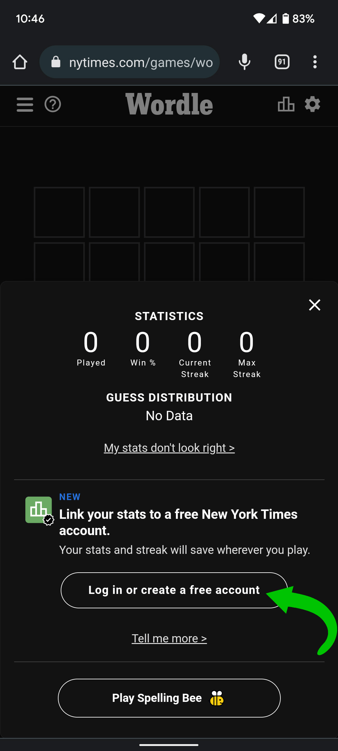 Ready to sync your Wordle stats across devices? Here's how