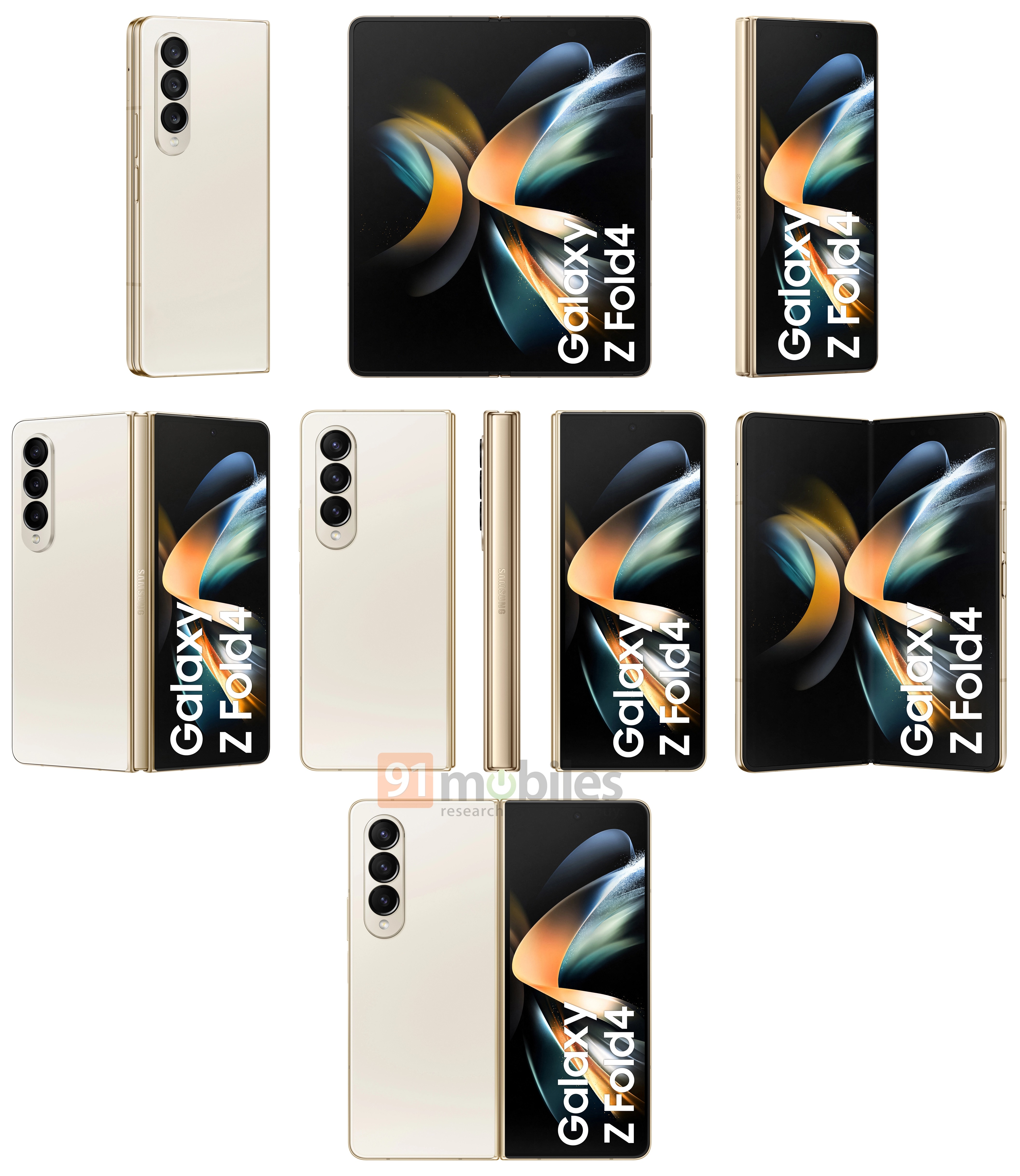 Galaxy Z Fold 4 leaks in gold color [Gallery] - 9to5Google