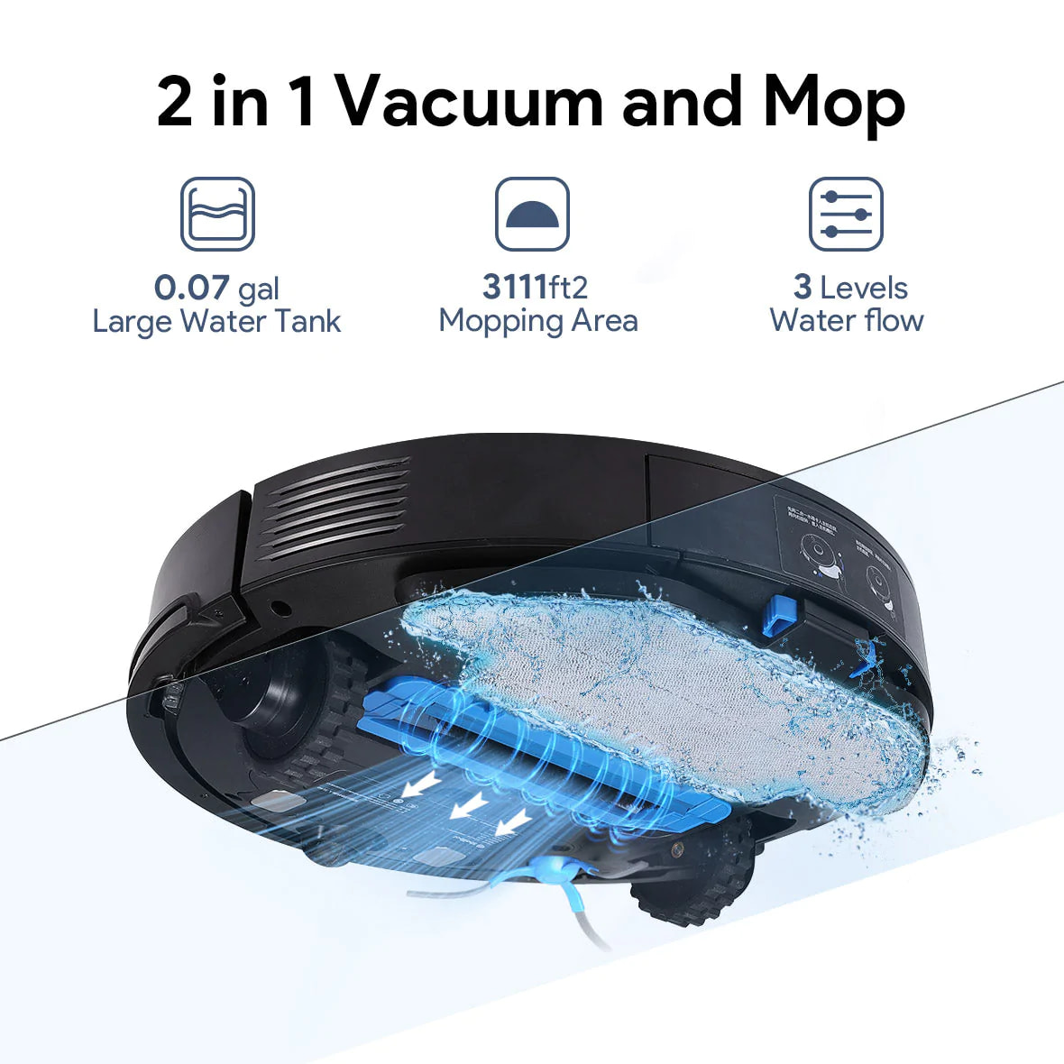 Shellbot SL60: Robot vacuum/mop with Google Assistant