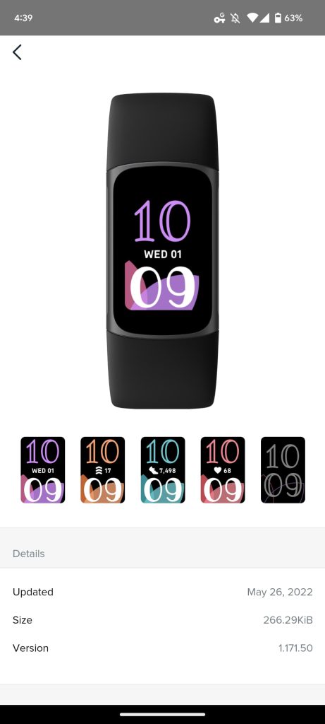 New Fitbit Charge 5 and Luxe clock faces go live [U] - 9to5Google