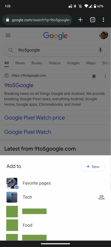 Google Search lets you bookmark from mobile results - 9to5Google
