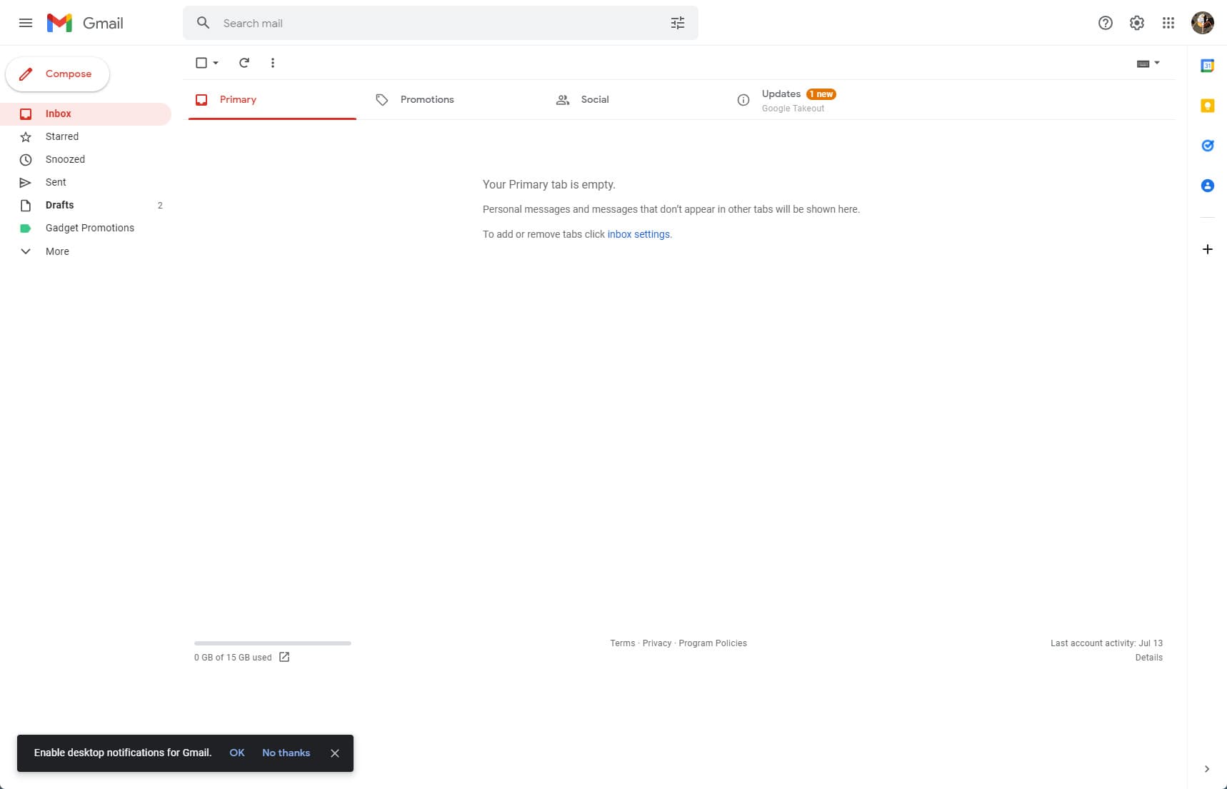 How to revert to the original Gmail view from new Material You look