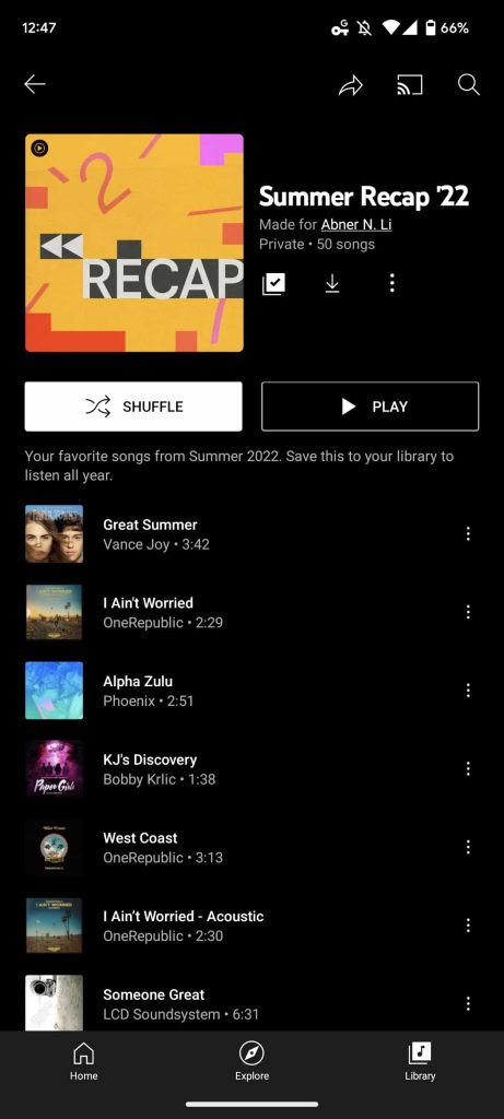 YouTube Music rolls out Summer Recap [U] - 9to5Google
