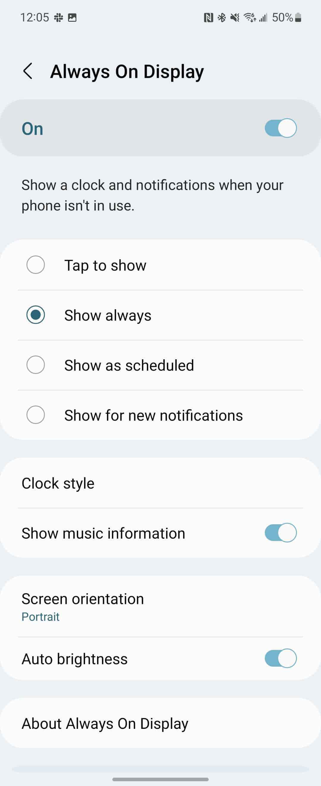 How to set Galaxy Flip 4's cover screen with Always-On Display