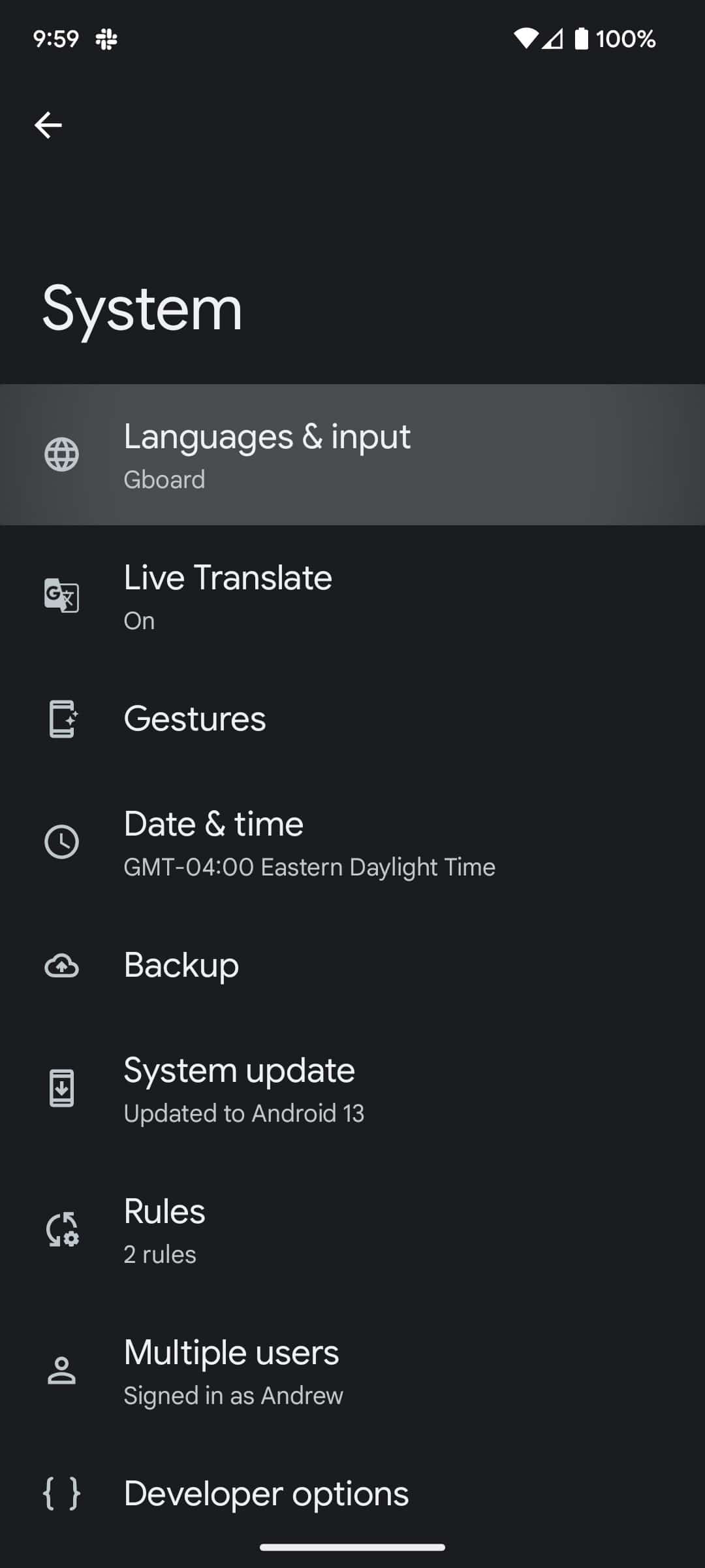 How to change language per each app in Android 13