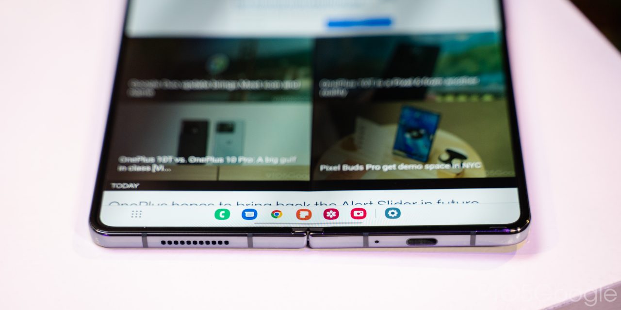 Galaxy Z Fold 4 adopts Android 12L taskbar - 9to5Google
