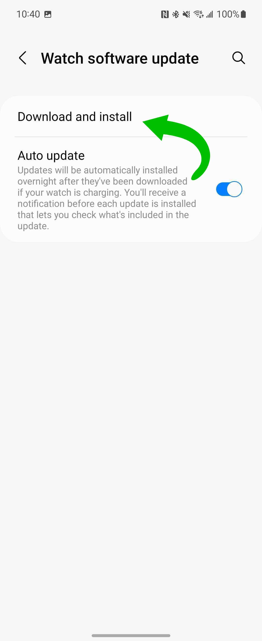 How to check for an update on your Galaxy Watch 4 or 5