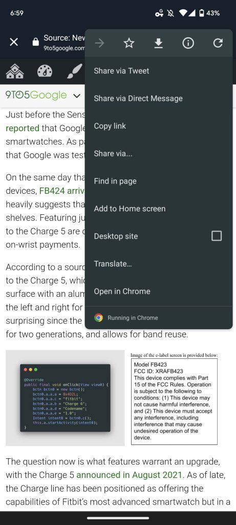 Chrome Custom Tabs get more explicit labeling - 9to5Google