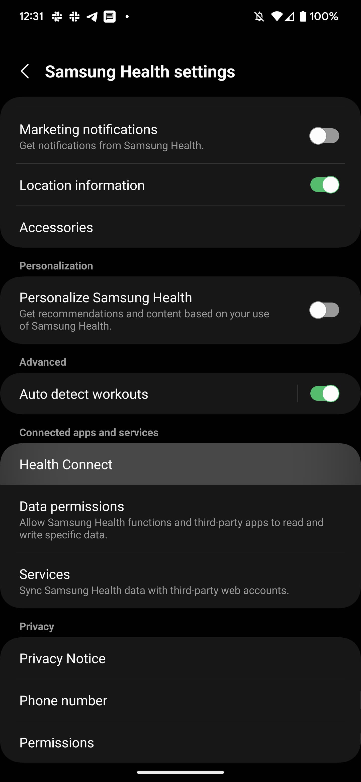 Samsung Health adds Health Connect support, themed icons