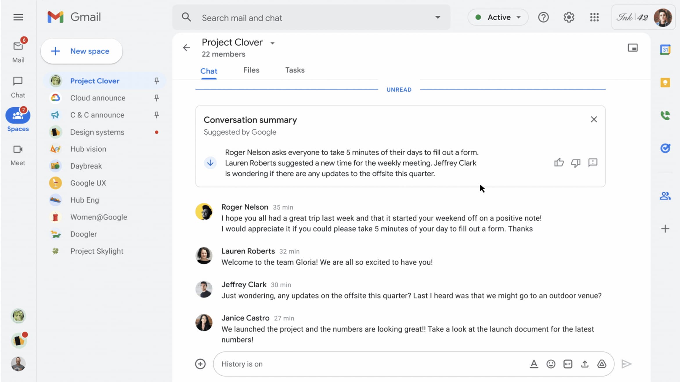 Google reminds us that Google Chat can be used with friends