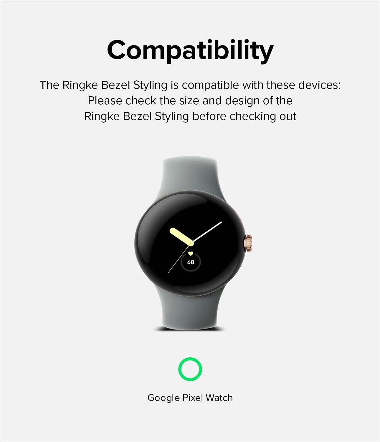 Here's the Pixel Watch band in Coral and 3rd-party bezel case