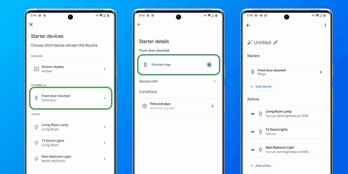 How to setup Google Home's new device-triggered routines