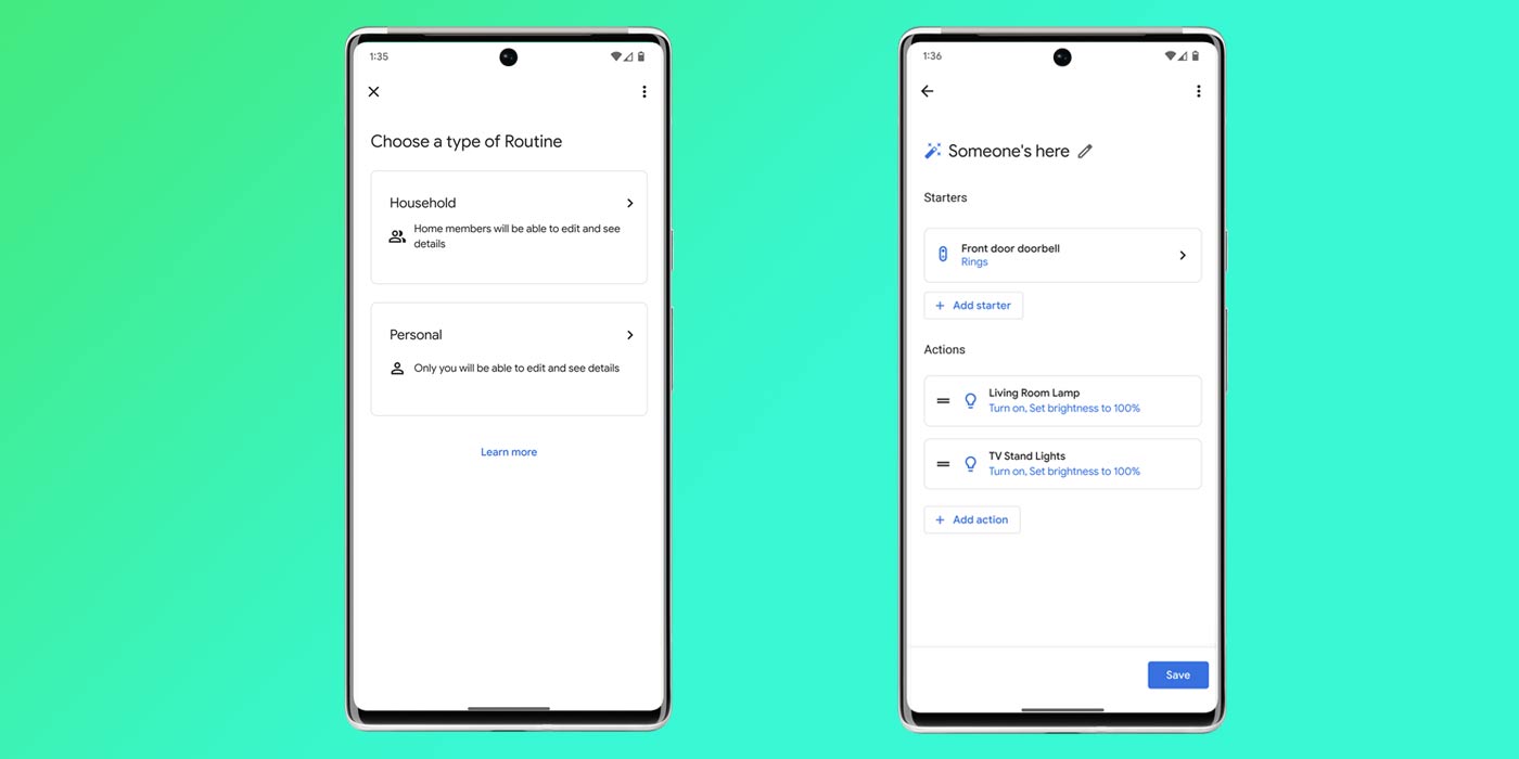 How to use Google Home's new 'household' routines