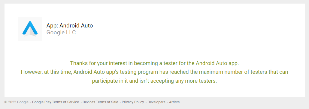 Android Auto beta program opens up to more users