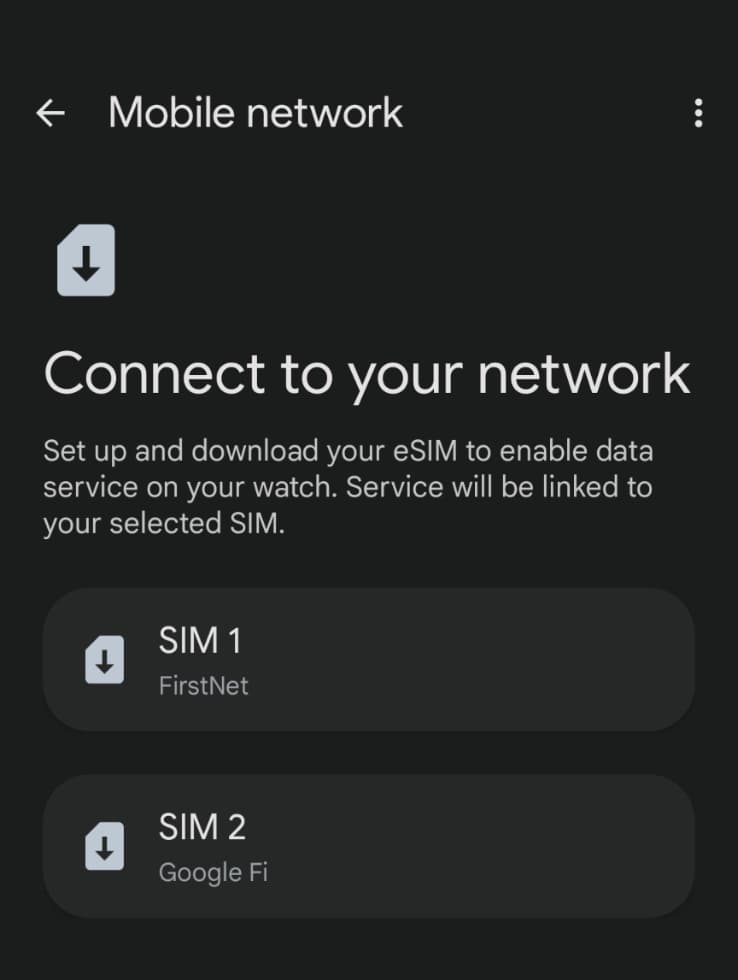 Google Pixel Watch supports Dual SIM connectivity