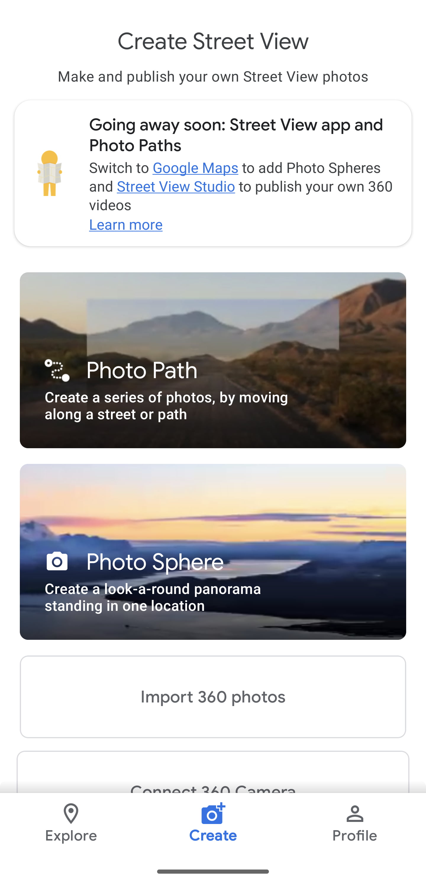 Google is shutting down its dedicated Street View app next year