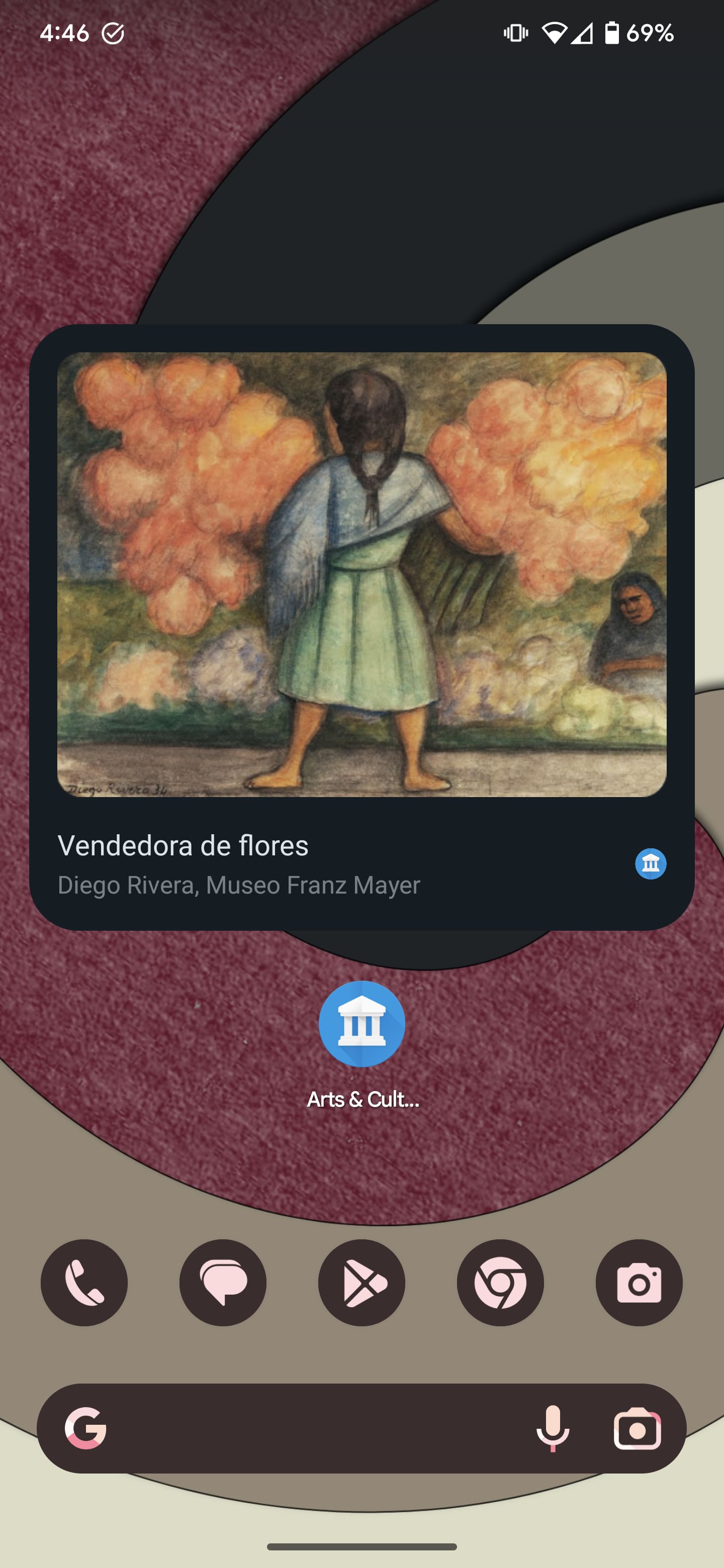 Google Arts & Culture Android widget celebrates artists' birthdays