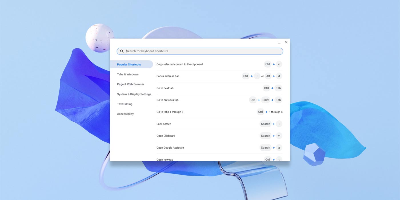 How to easily find all keyboard shortcuts on your Chromebook