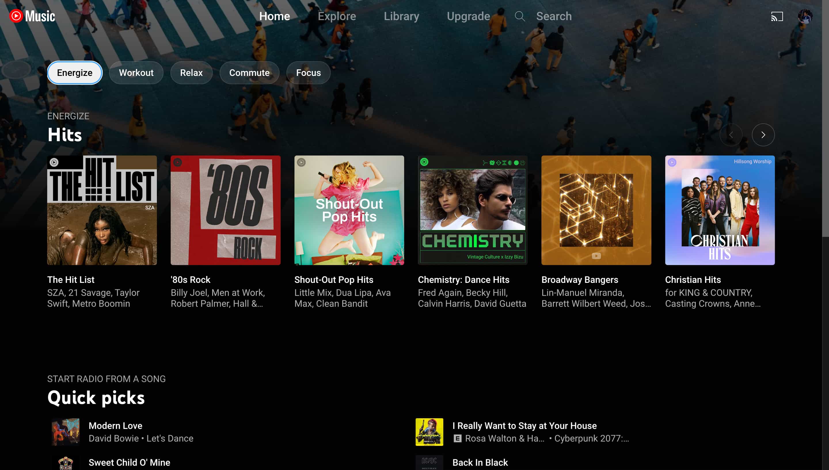 YouTube Music brings mood filters to the web