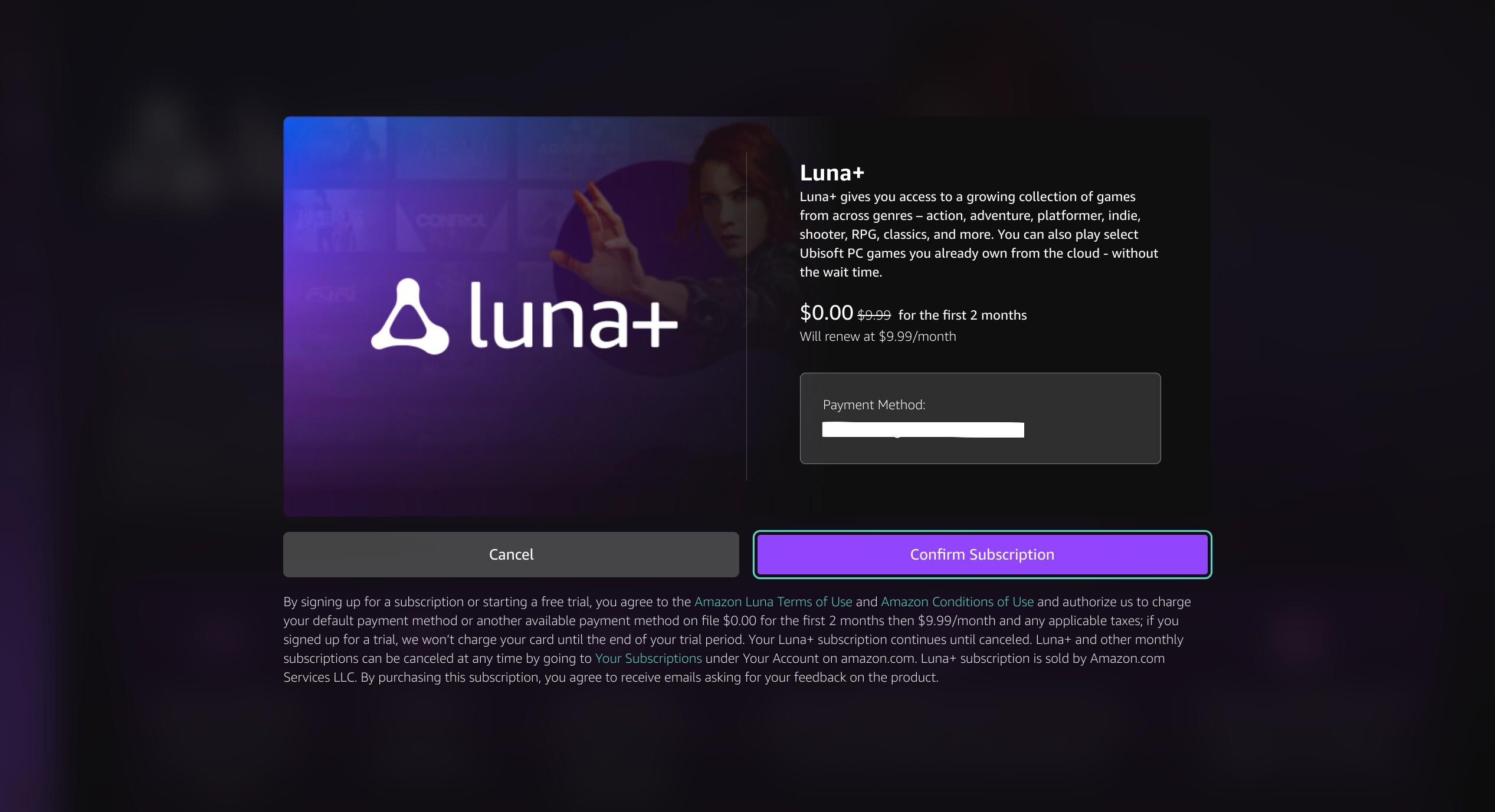 Amazon Luna is offering a two-month free trial following the death of ...
