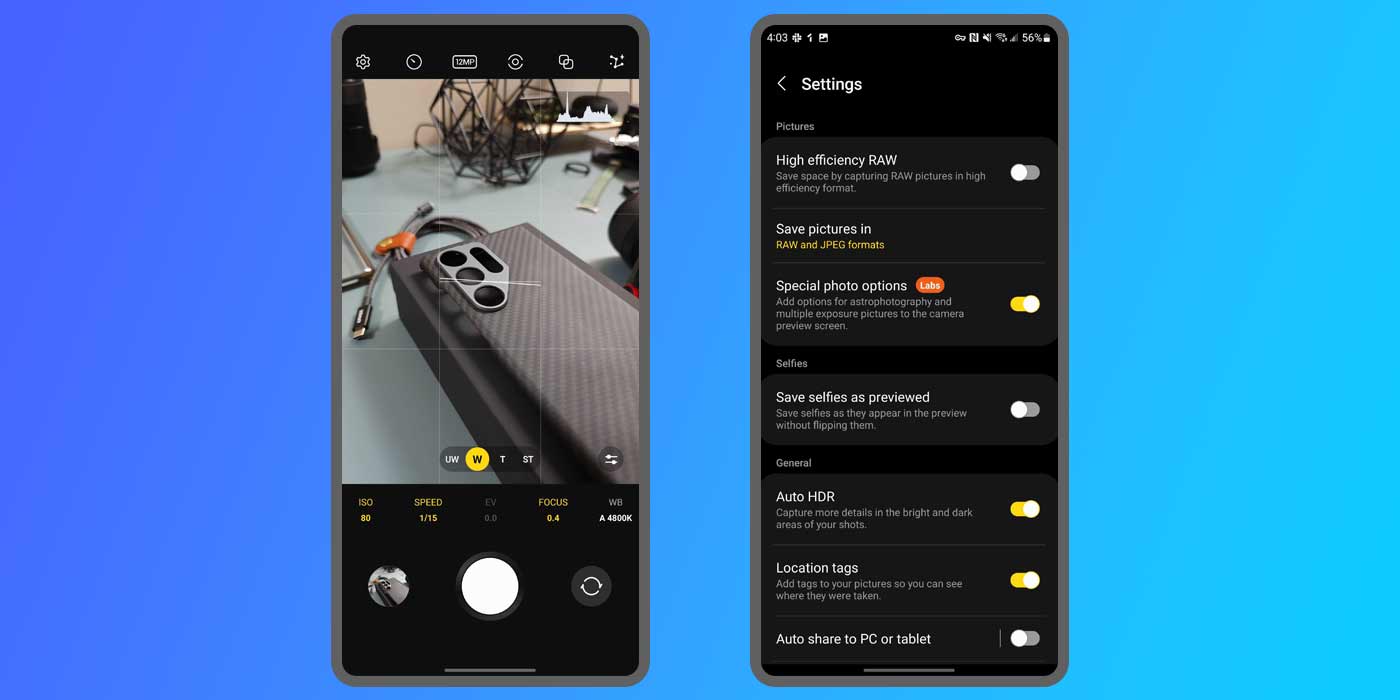 How to use Expert RAW on Galaxy phones