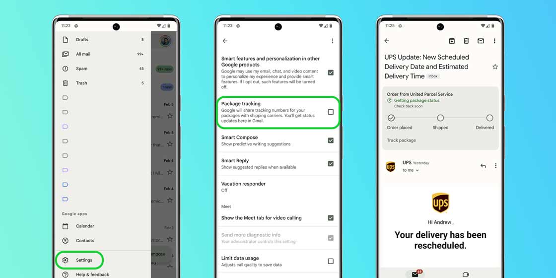 How to enable and use Gmail’s new package tracking feature