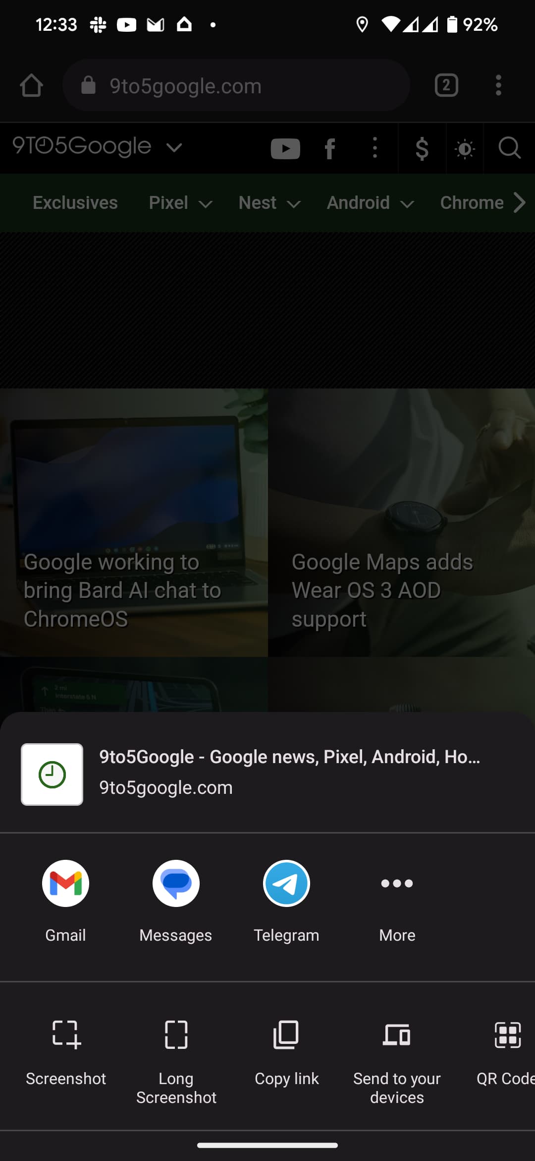 Google Chrome moving to Android's sharing menu [Gallery]