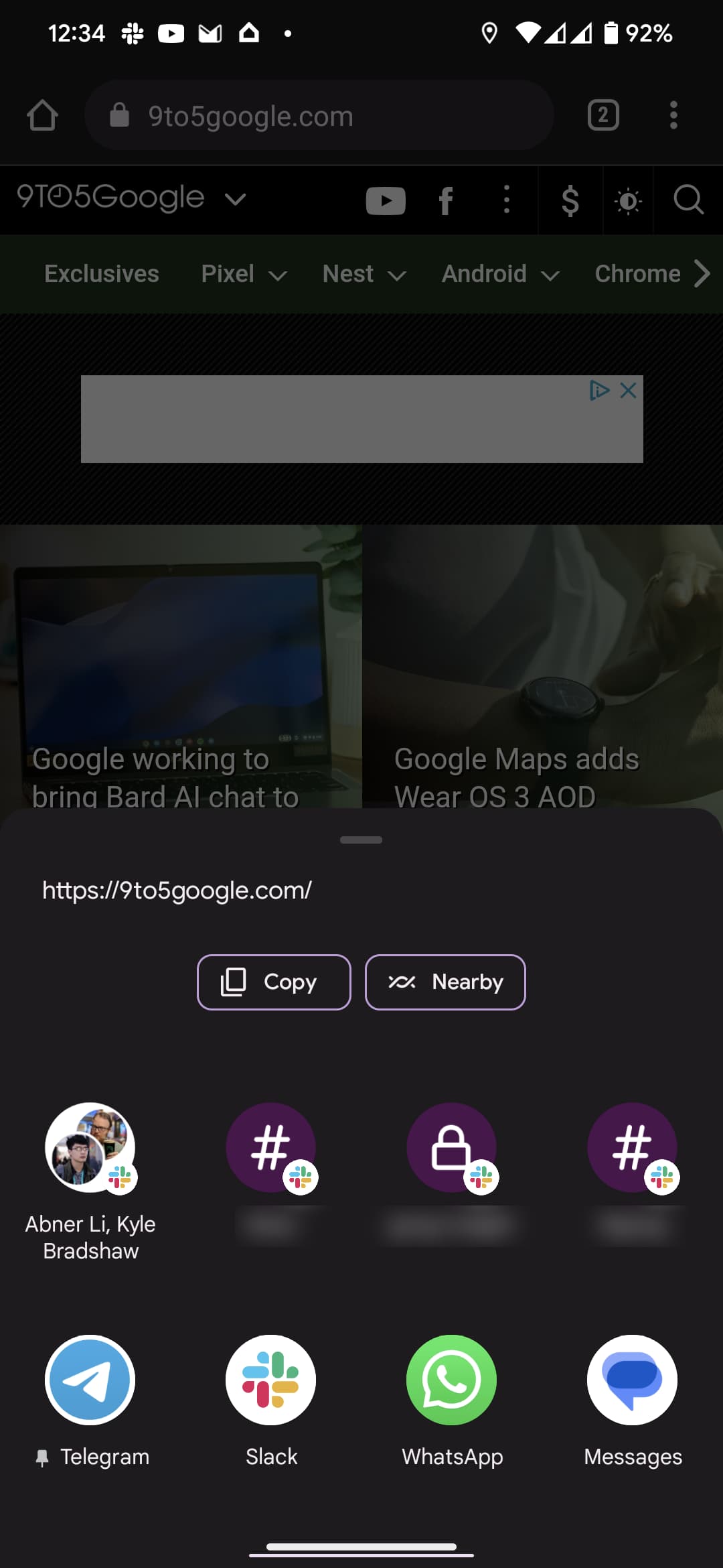 Google Chrome moving to Android's sharing menu [Gallery]