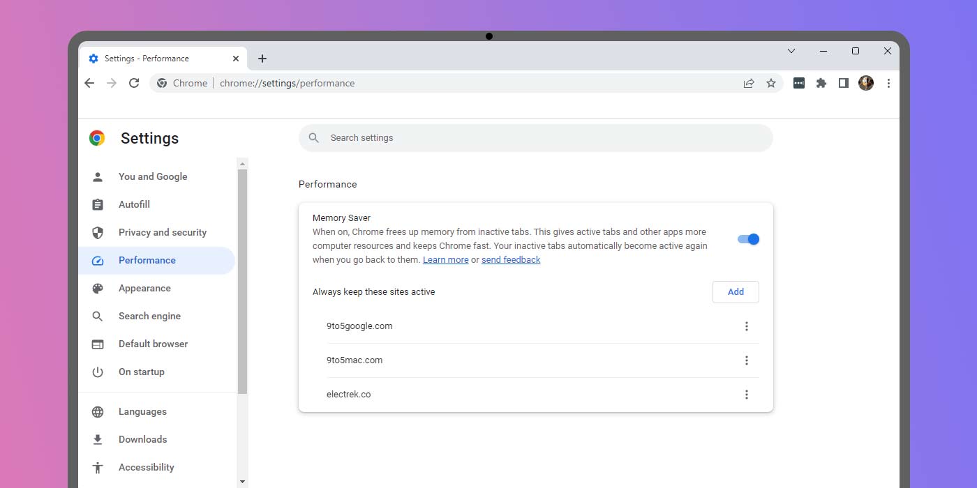 How to use Memory Saver to boost Chrome performance