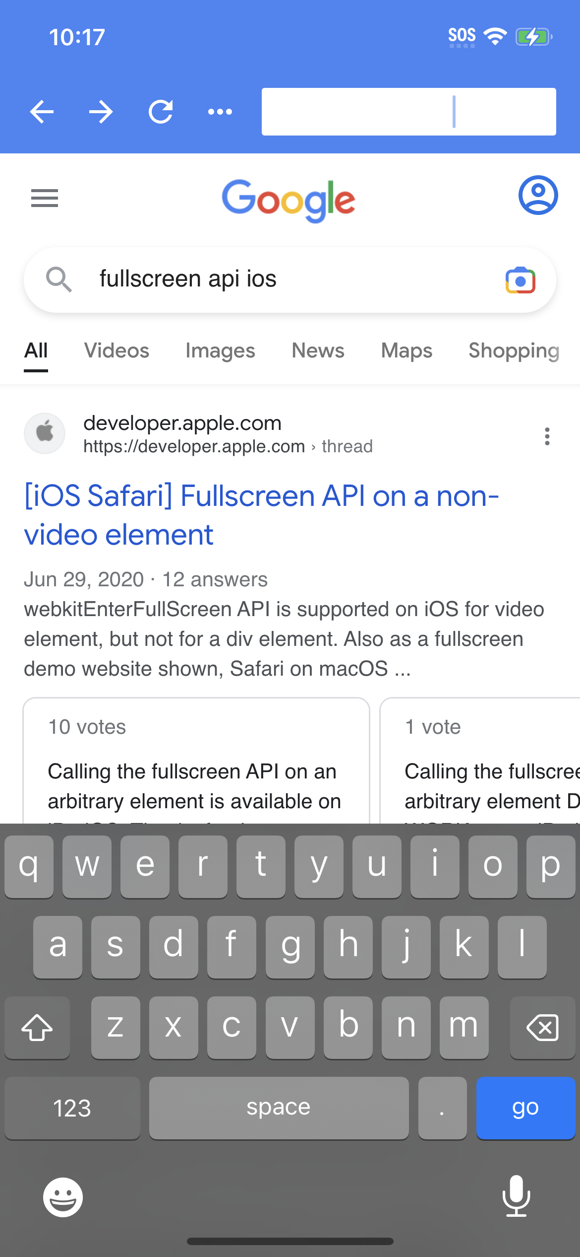 First look at Google Chrome's Blink engine running on an iPhone