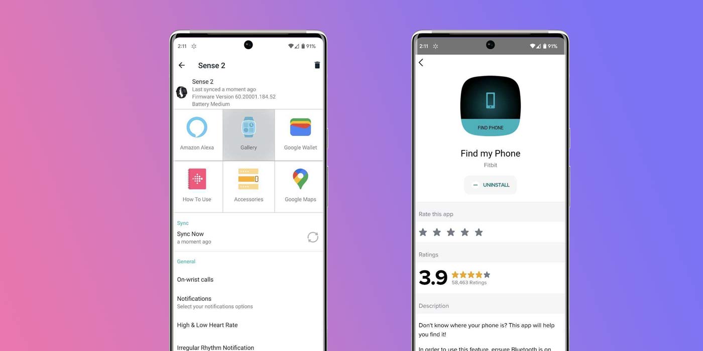 How to enable and use 'Find my Phone' on Fitbit Sense 2