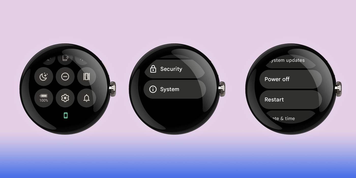 How to turn off or restart the Pixel Watch