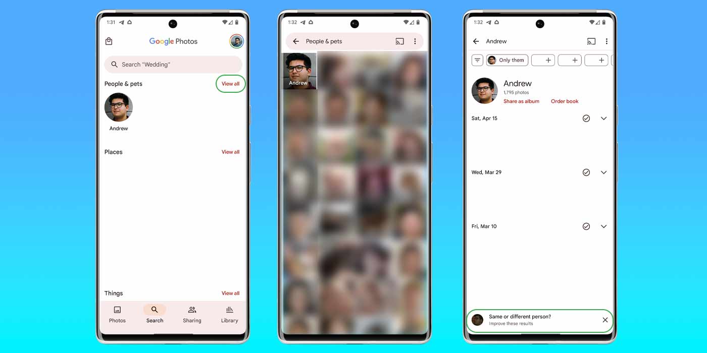 How to search for pictures of yourself in Google Photos