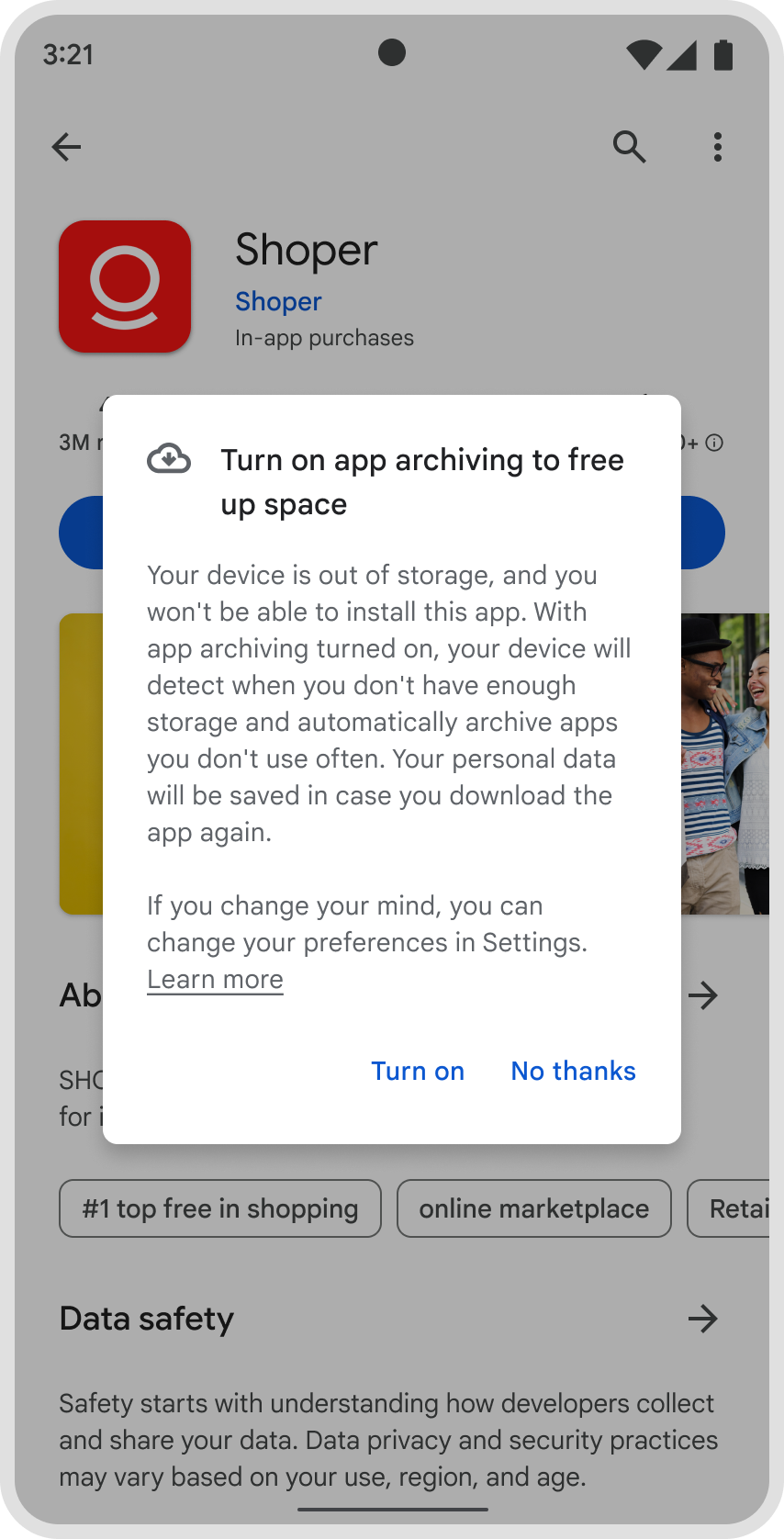Play Store 'auto-archive' frees space from unused Android apps