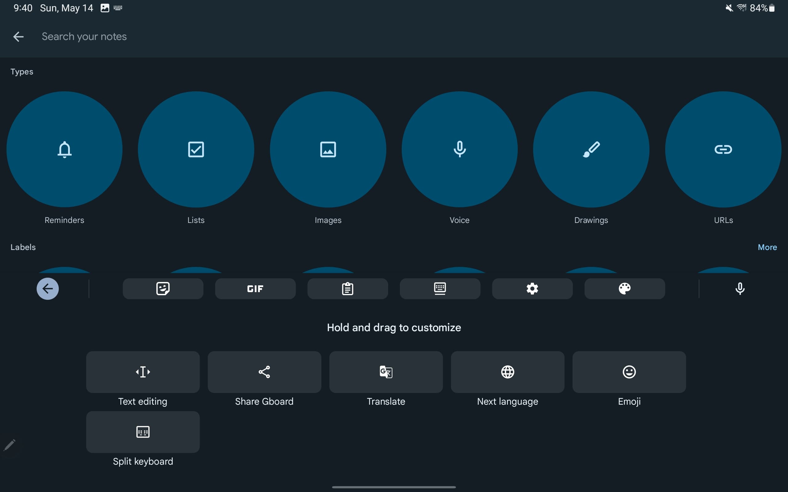 Gboard split keyboard rolling out on Android tablets