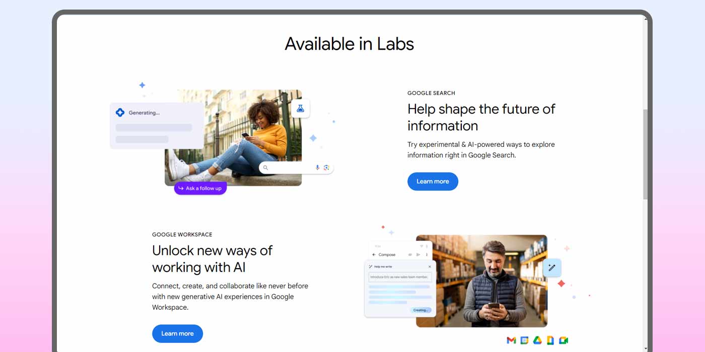 How to sign up for Google's latest AI features in Labs