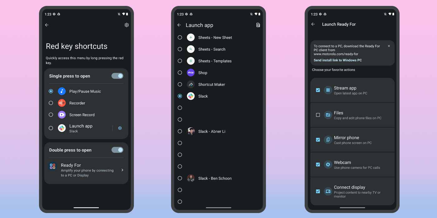 Here's everything the Red Key can do on the Motorola ThinkPhone