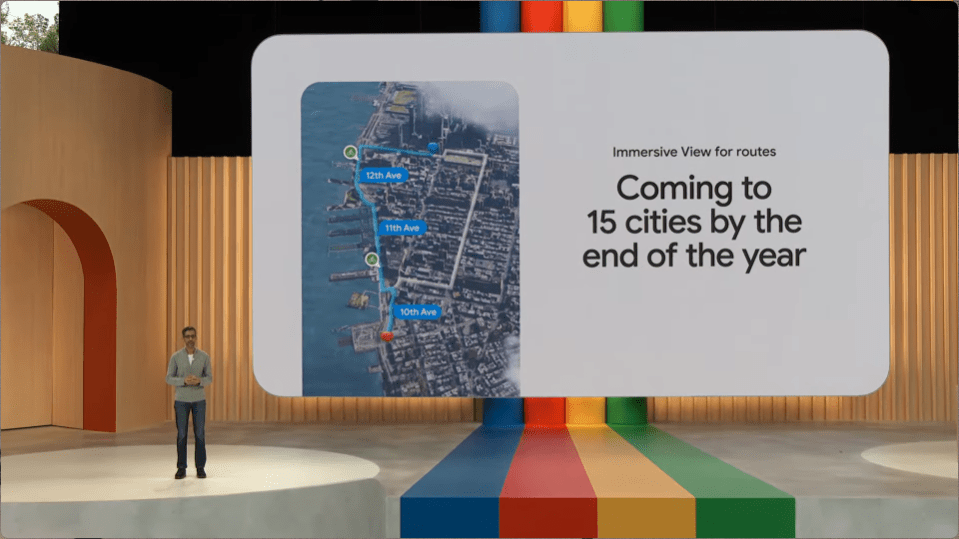 Google Maps adds ‘Immersive View for Routes’