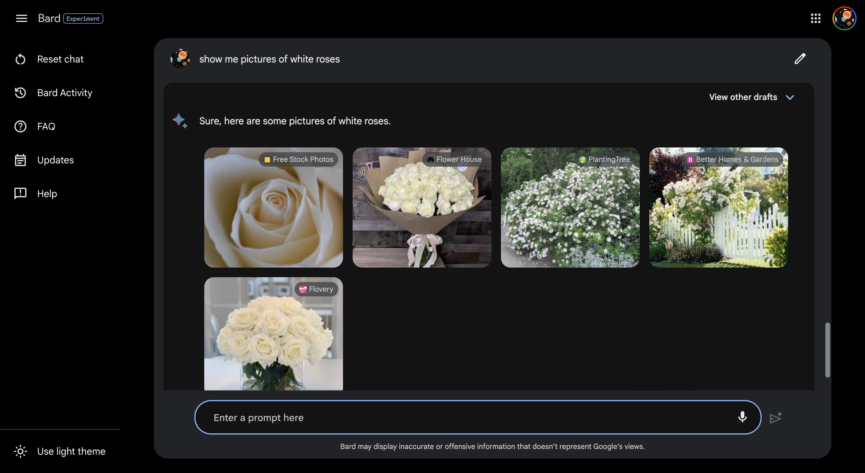 Google Bard adds images for more visual responses