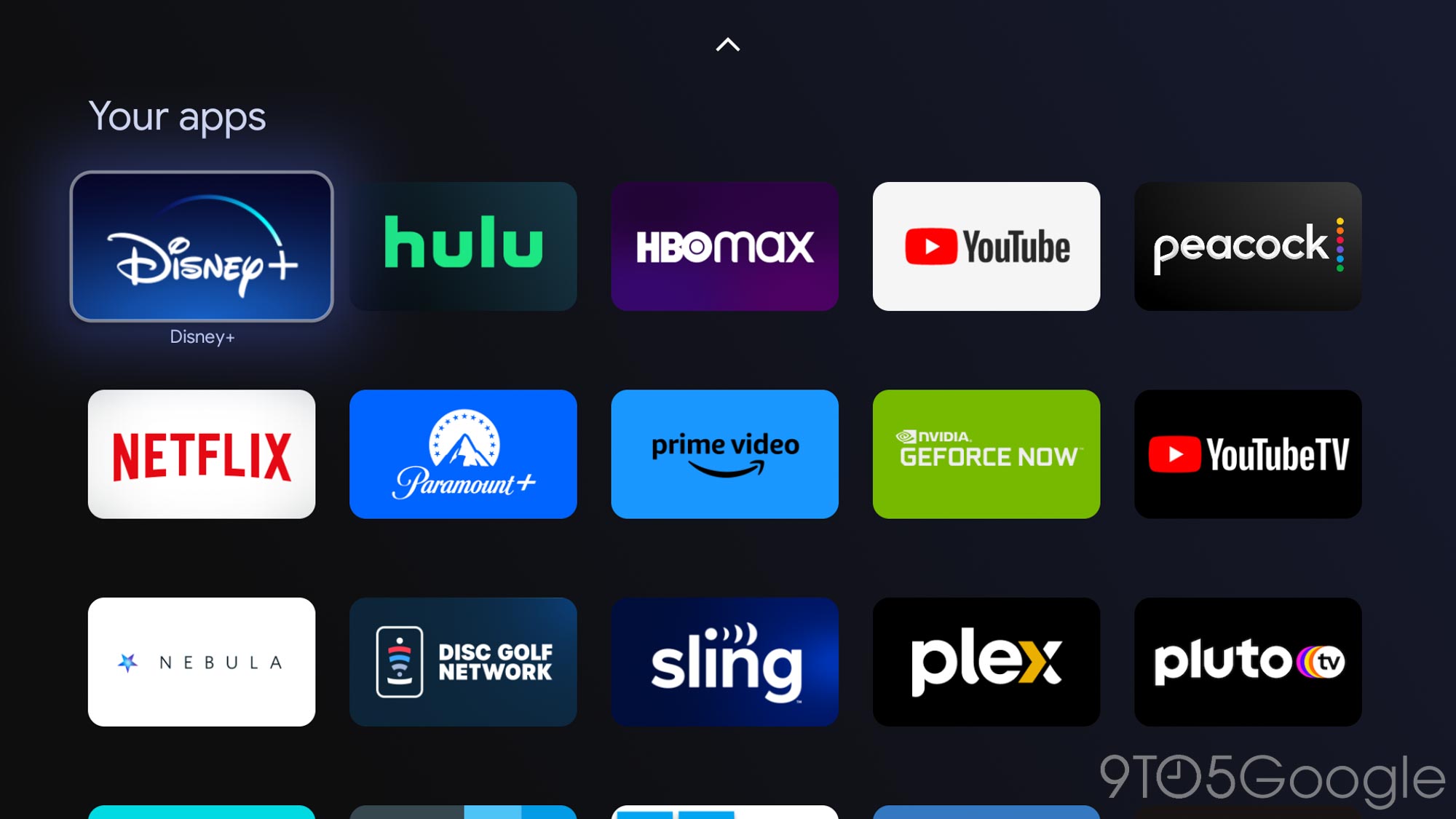 Google TV redesigns its 'Apps Only' homescreen