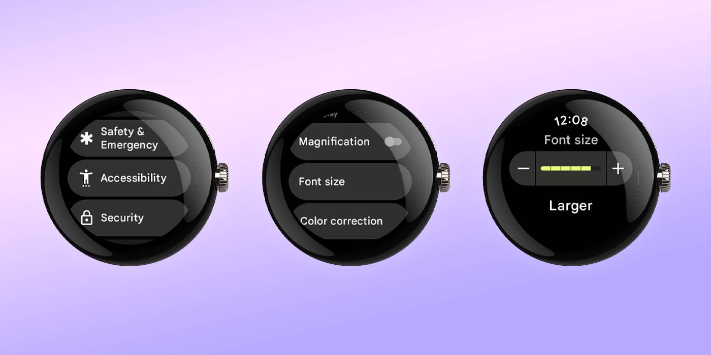 How to change the font size on your Pixel Watch