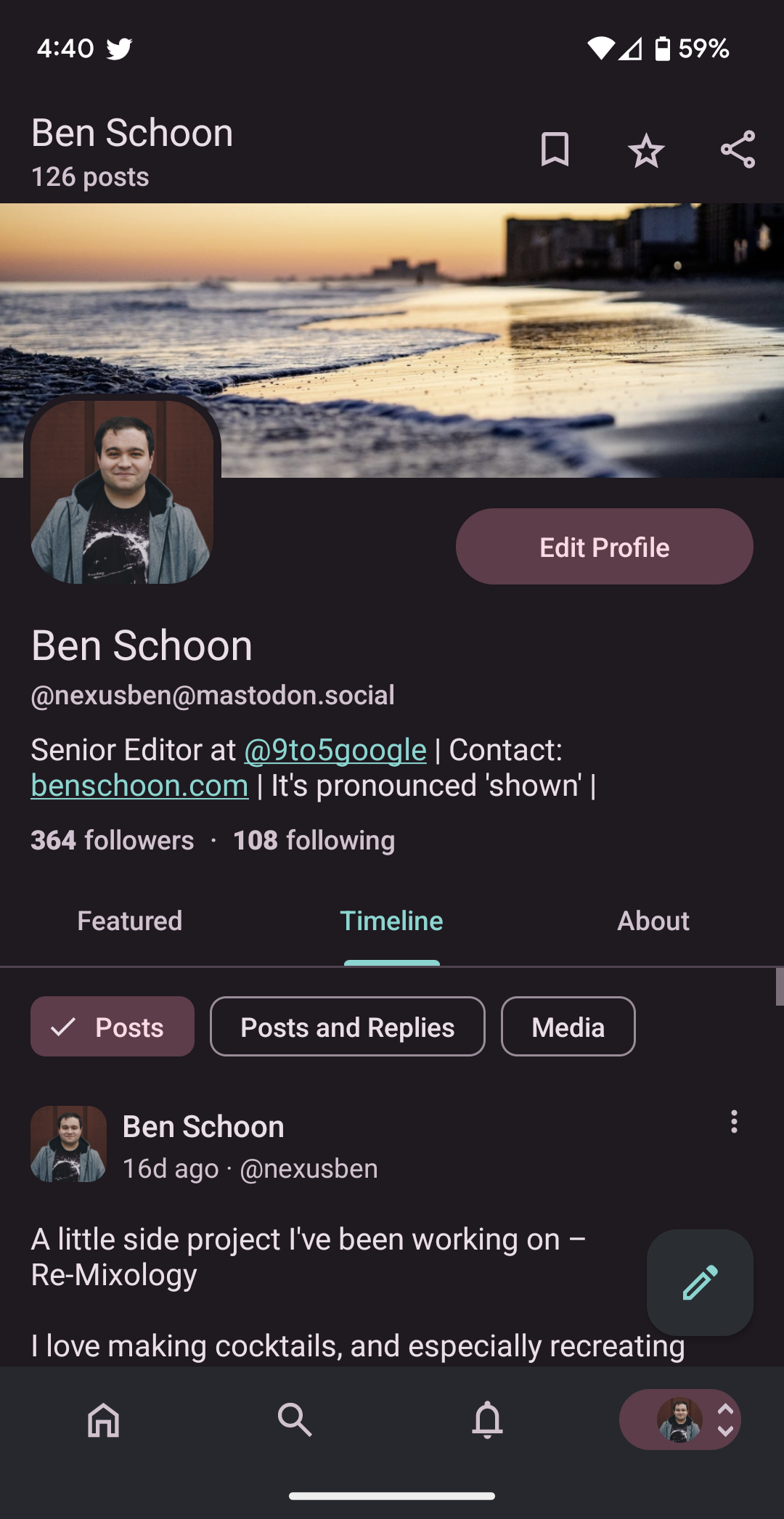Mastodon's official Android app gets Material You redesign