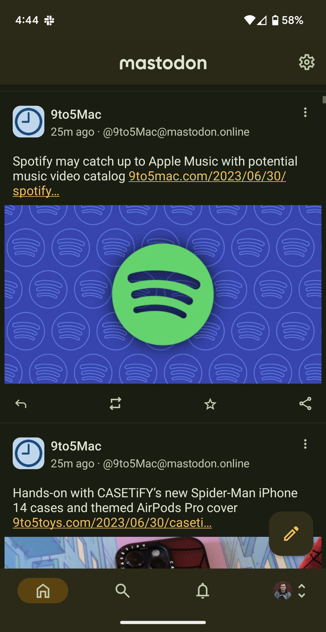 Mastodon's official Android app gets Material You redesign