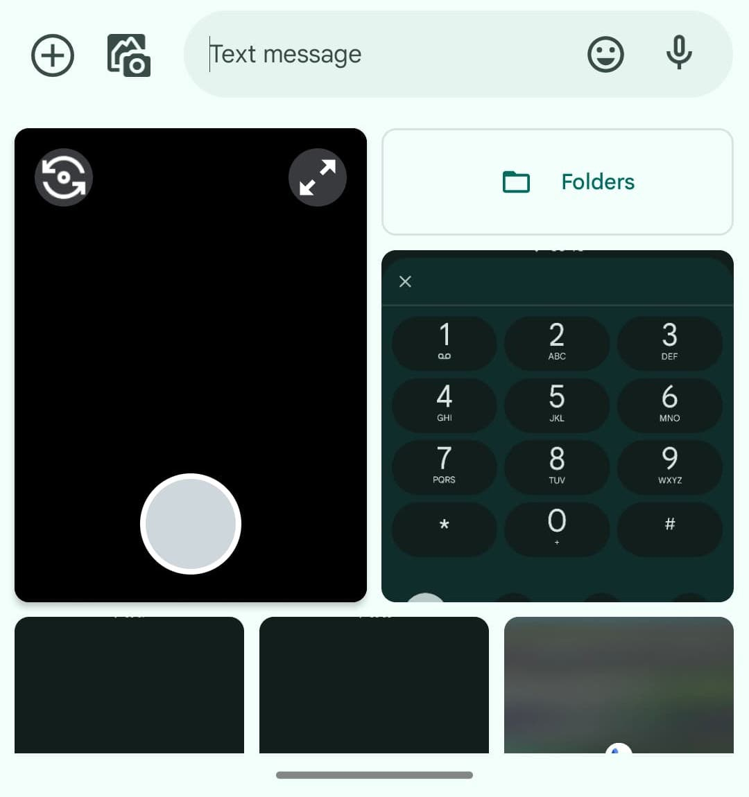 The Google Messages compose UI is too crowded