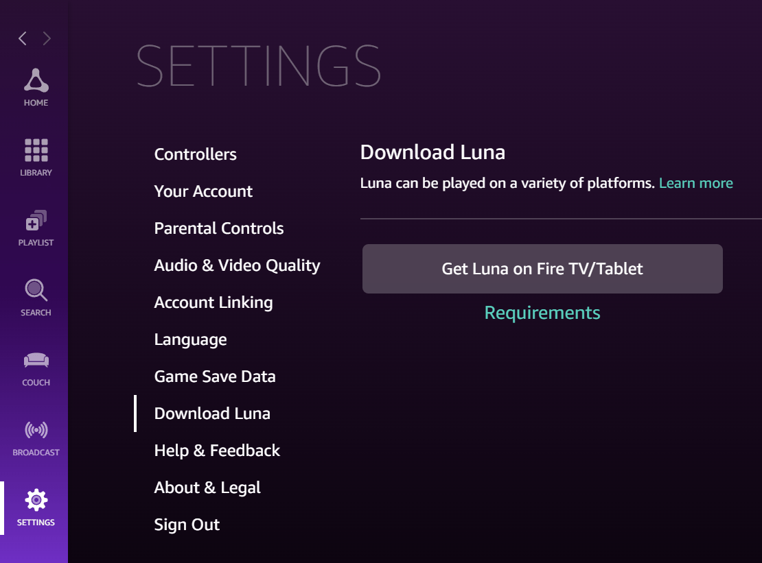 Amazon Luna drops Windows PC and Mac apps