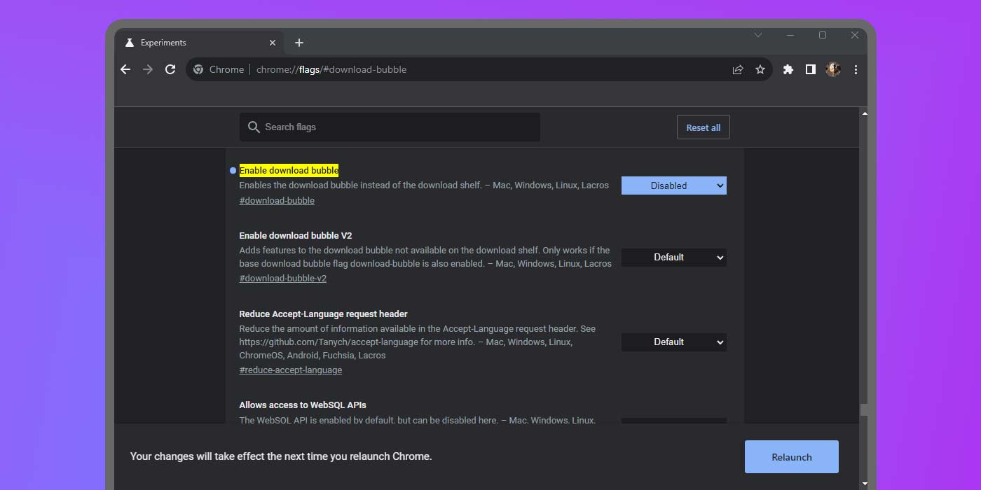 How to turn off Chrome's new download tray and revert to the bar