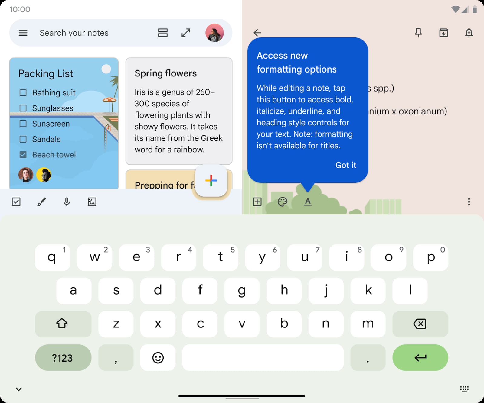 Google Keep rolls out text formatting on Android [U: Old notes]